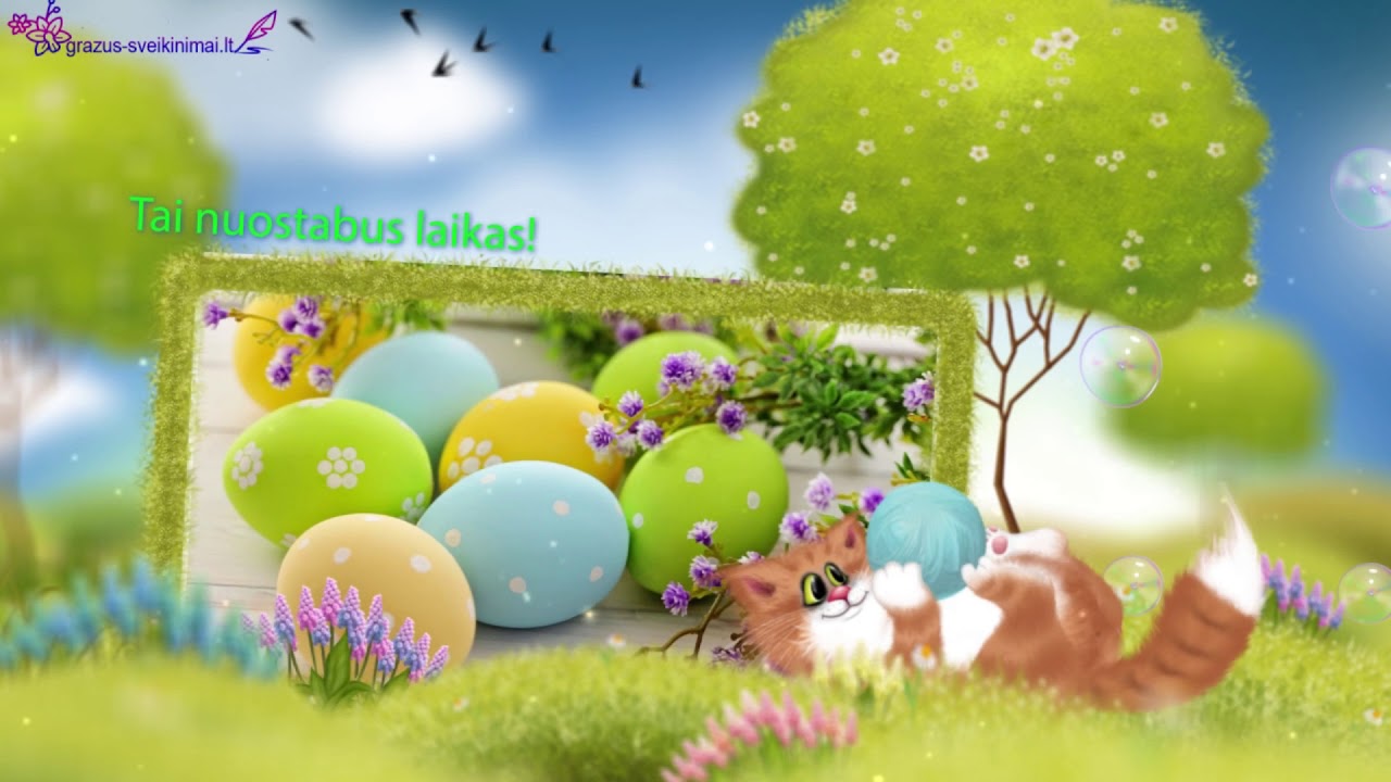 Su Velykomis linksmas video sveikinimas - Gražūs sveikinimai
