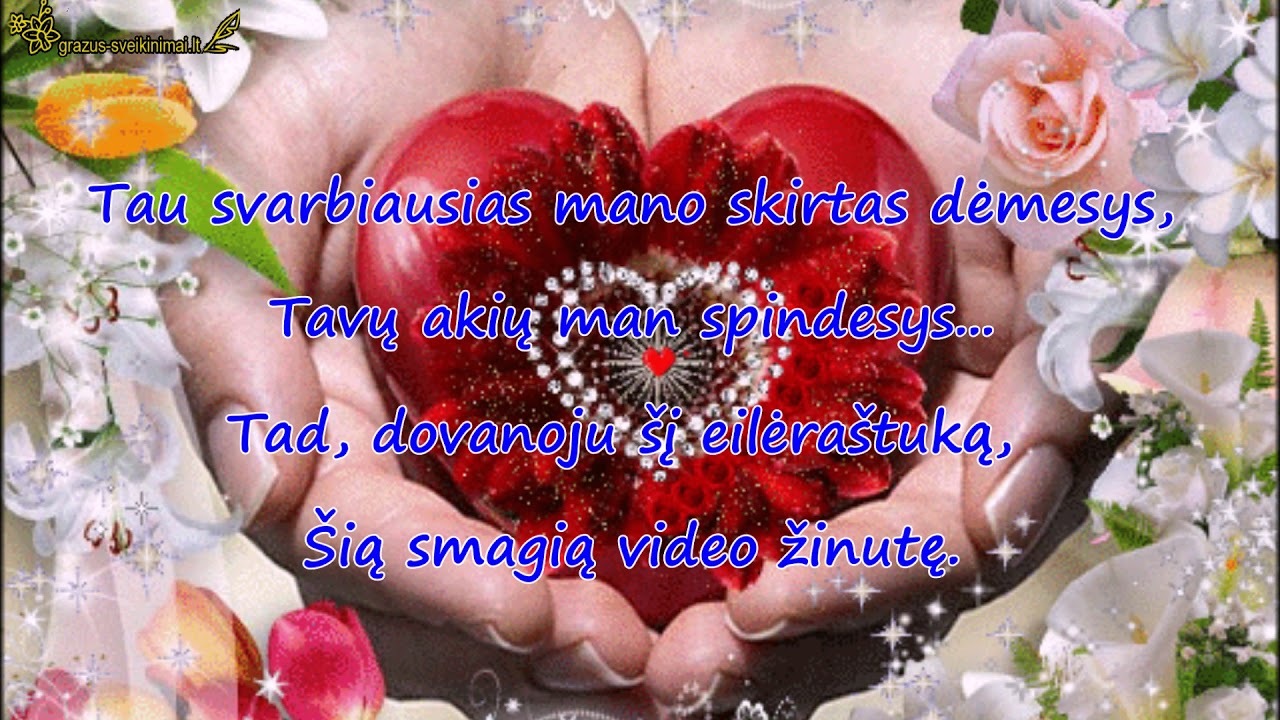 Mamyte, tau skiriu - Gražūs sveikinimai