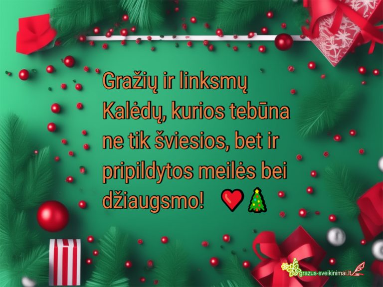 Kalėdiniai sveikinimai - pilnas rinkinys