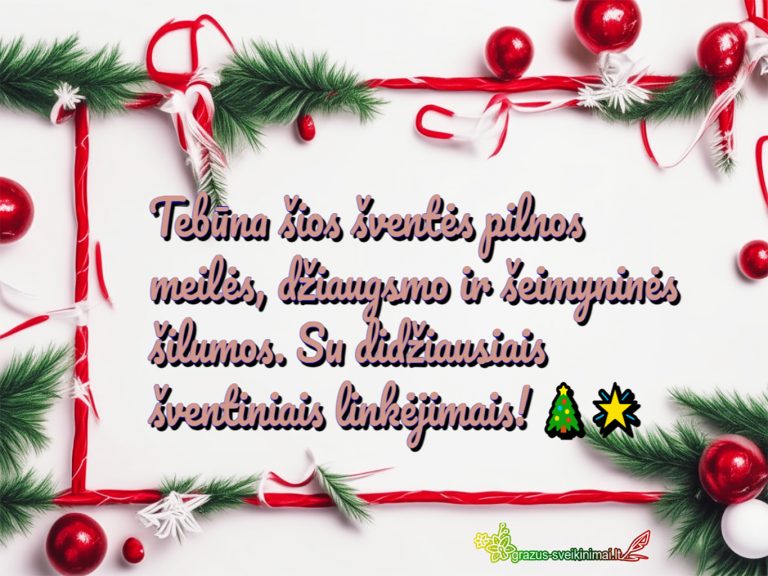Kalėdiniai sveikinimai - pilnas rinkinys