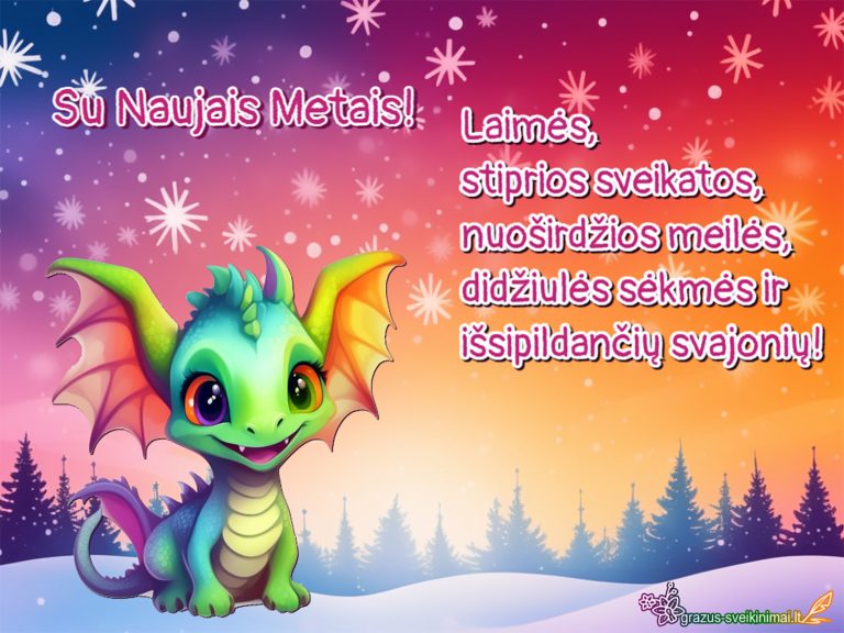 Naujametiniai paveiksliukai ir sveikinimai